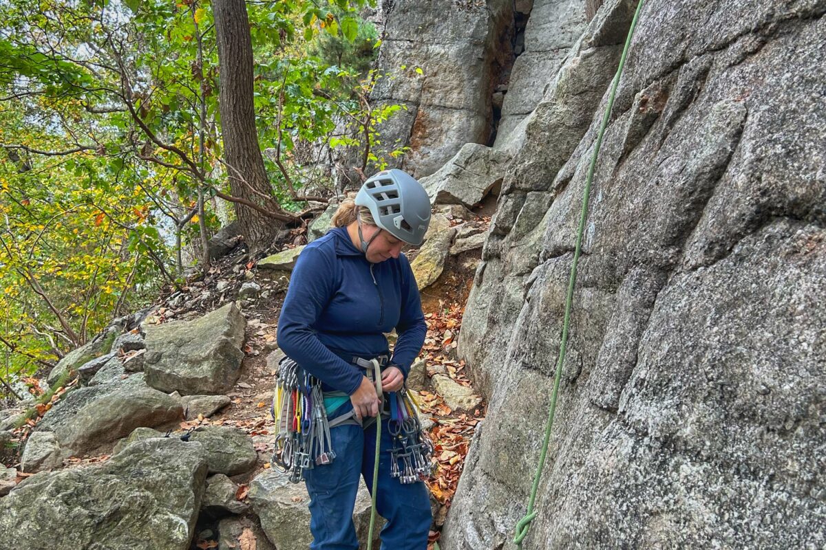 Learn to Trad Lead | Mountain Skills Rock Climbing Adventures